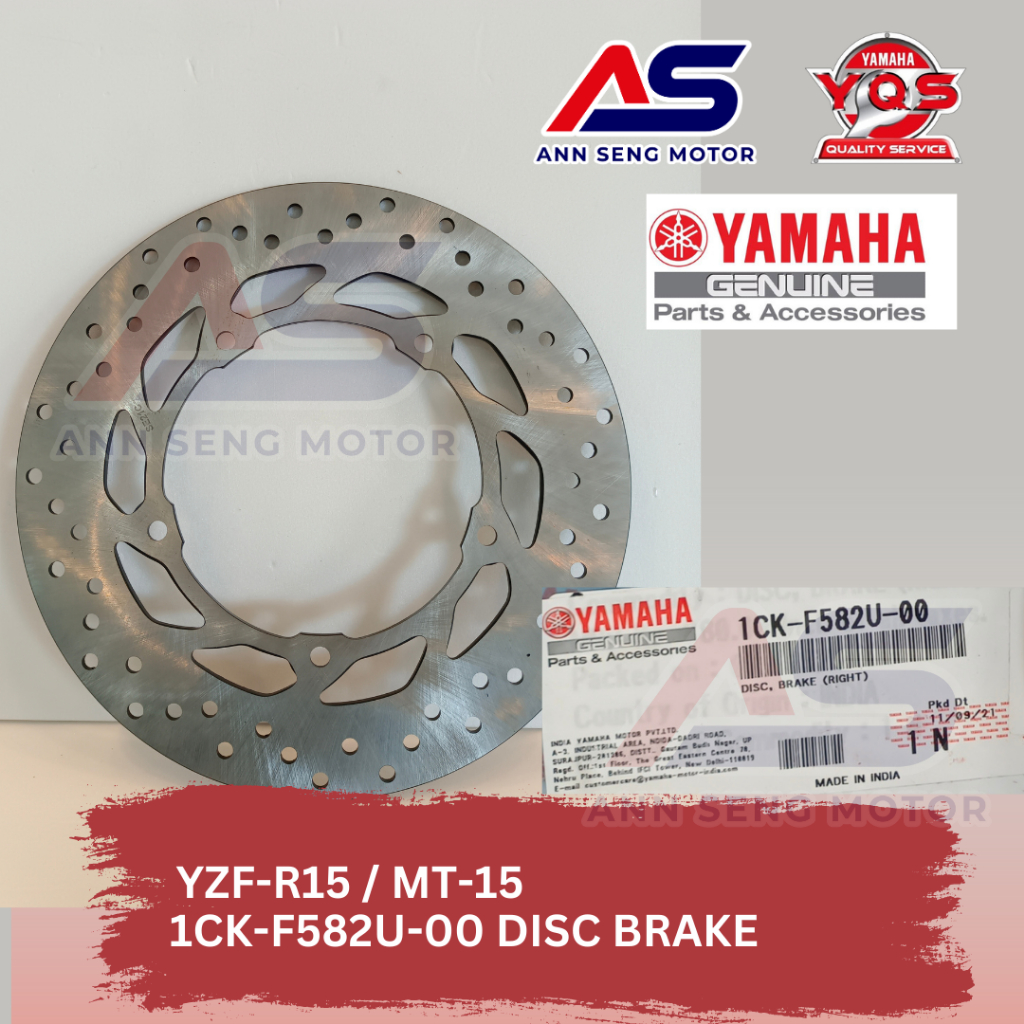 YAMAHA YZF-R15 / MT-15 DISC BRAKE ORIGINAL (1CK-F582U-00) | Shopee Malaysia
