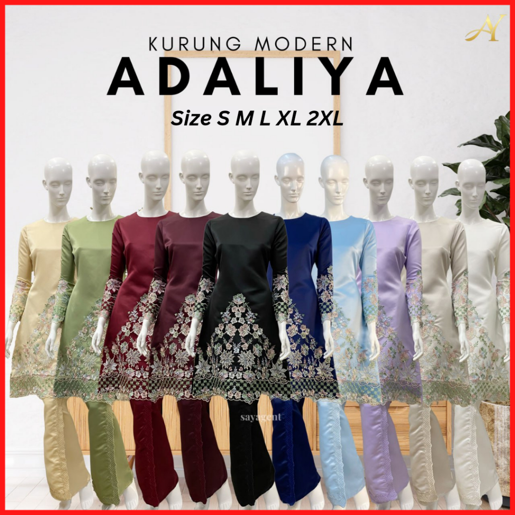 Baju Raya 2023 Kurung Modern Moden ADALIYA Tunang Nikah Plus Size ...