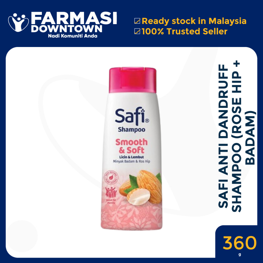 SAFI ANTI DANDRUFF SHAMPOO (ROSE HIP + BADAM) - 360G | Shopee Malaysia