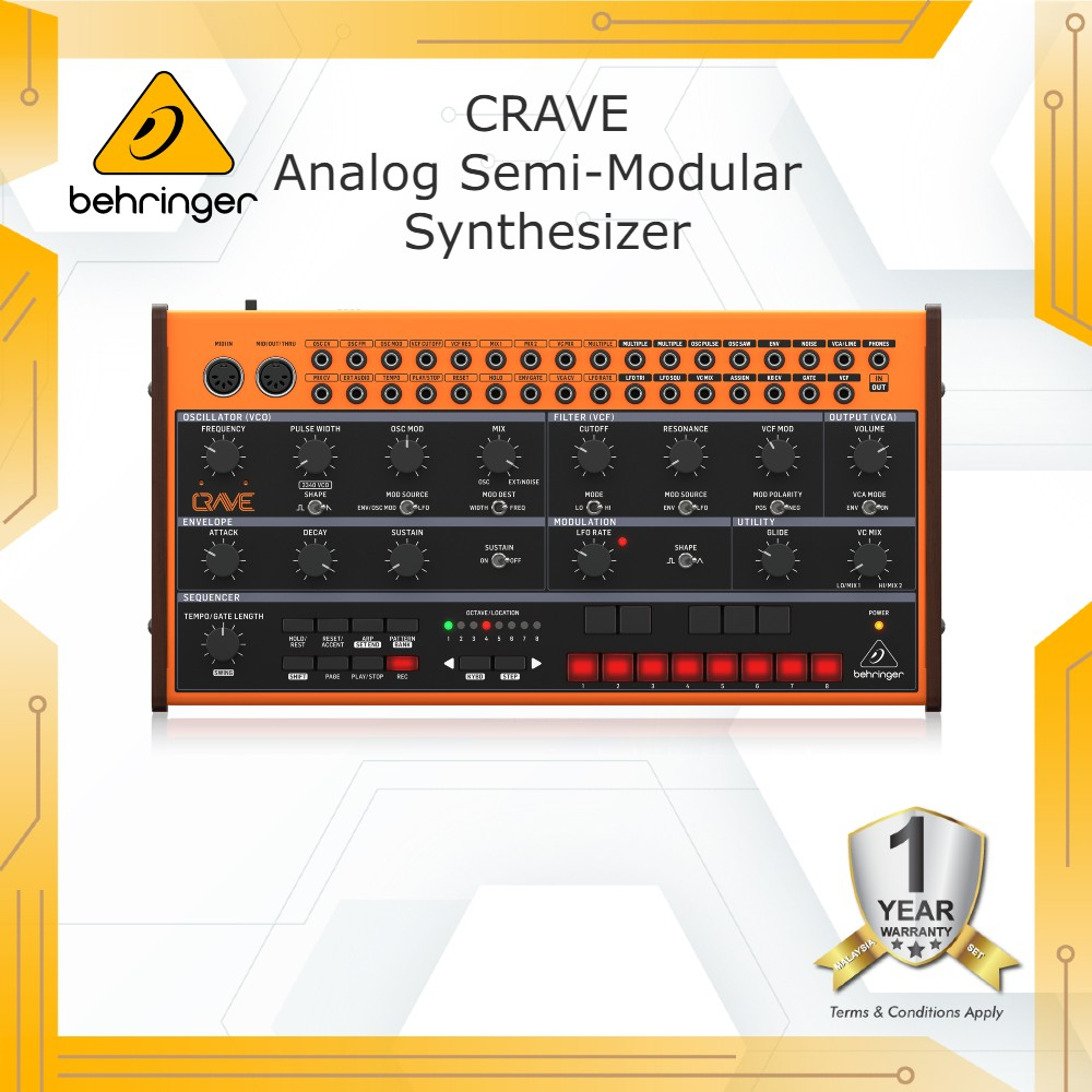 BEHRINGER CRAVE Synthesizer Bundle Package (Free IVA CM2U) | Shopee Malaysia