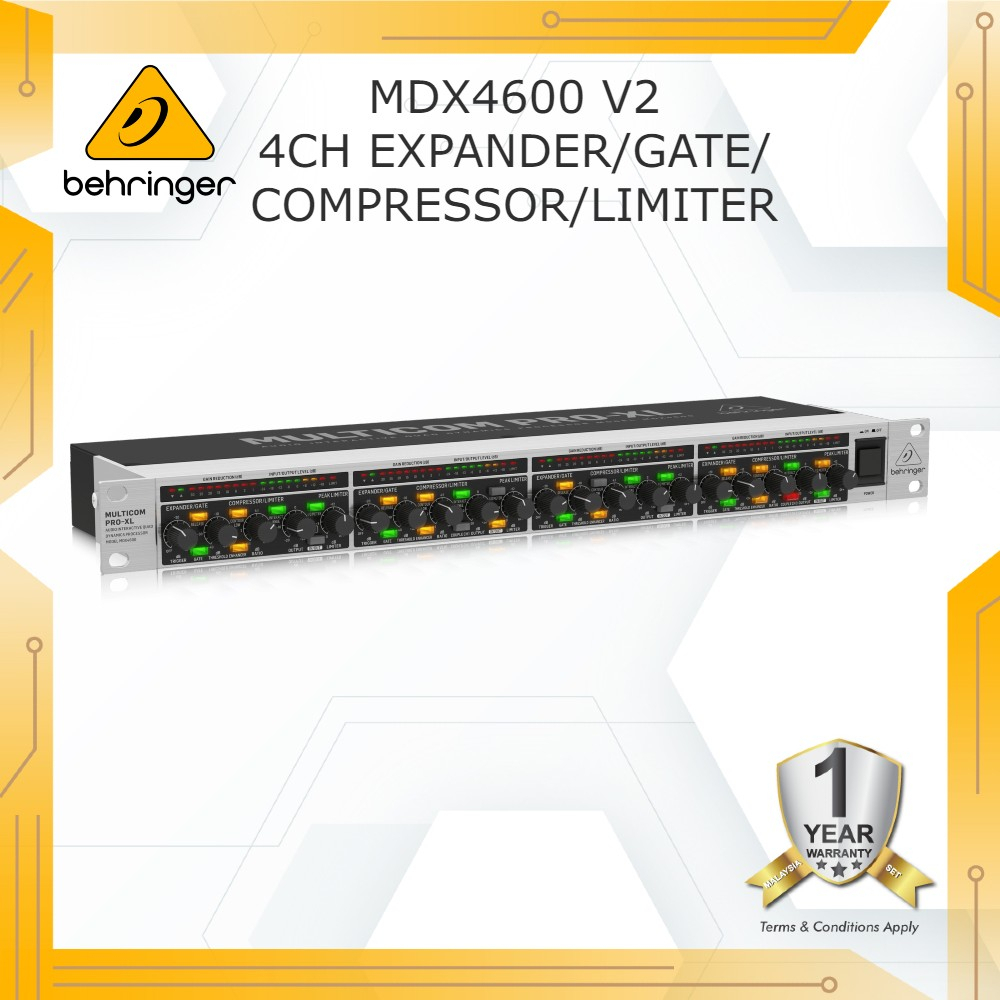BEHRINGER MULTICOM PRO-XL MDX4600 V2 Reference-Class 4-Channel Expander ...