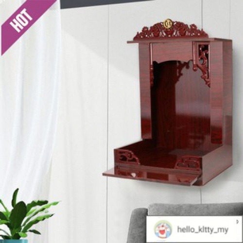 Household Throne Wall Cupboard God of Wealth Shrine Altar Shrine Wall-Mounted Small ...