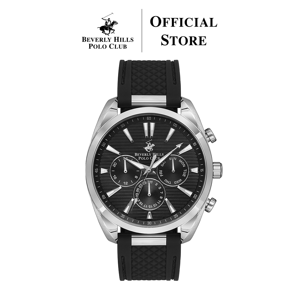 Beverly Hills Polo Club BHPC Men's Rubber Quartz Watch BP3337X | Shopee Malaysia