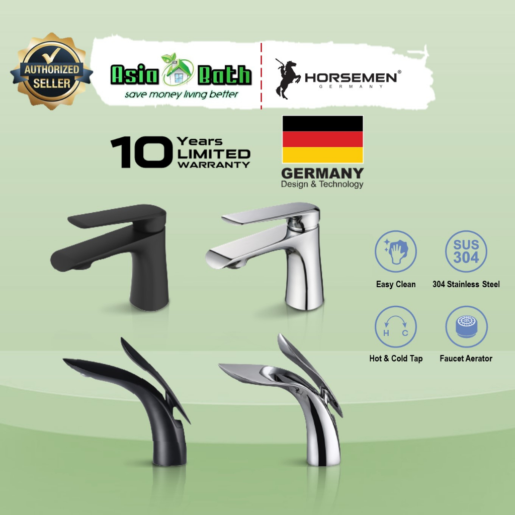 Horsemen Bathroom Basin Mixer Tap / Bathroom Basin Mixer Tap / Blanco ...