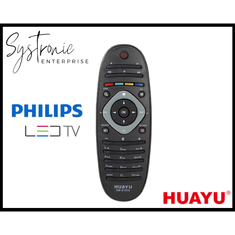 HUAYU Universal LCD/LED TV Remote Control For PHILIPS (RM-D1070 ...
