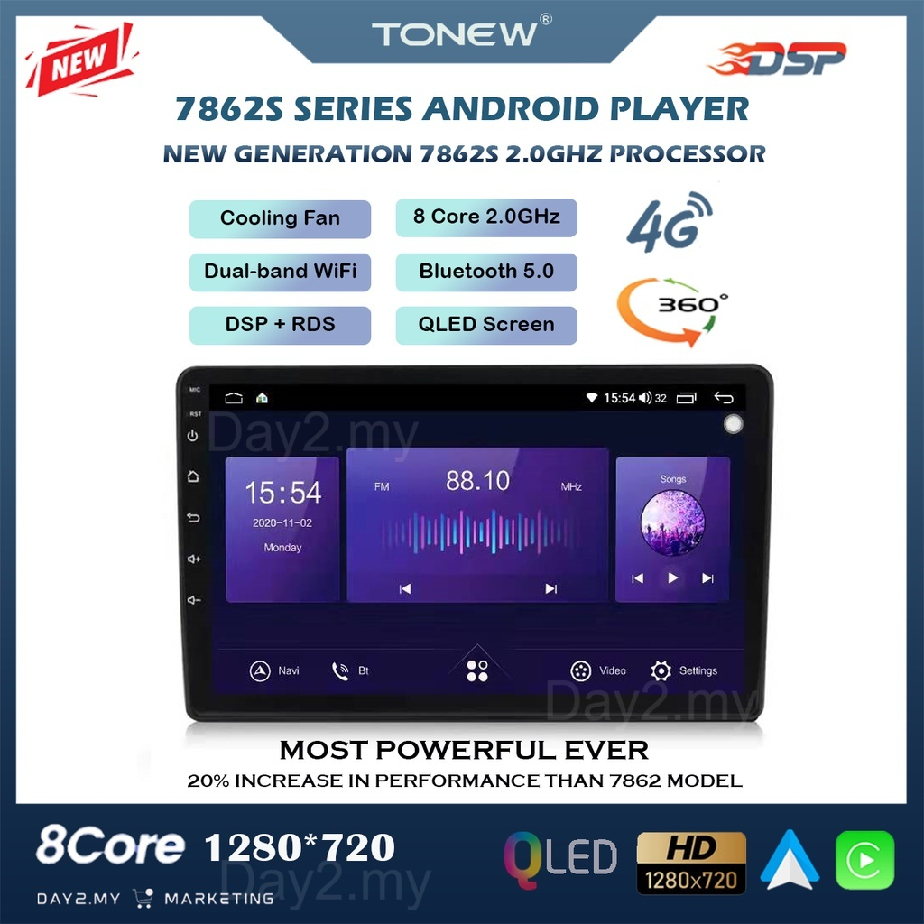 ⚡7862S Android Player 360 View⚡ 4G QLED Android Player 7'/9'/10' with ...