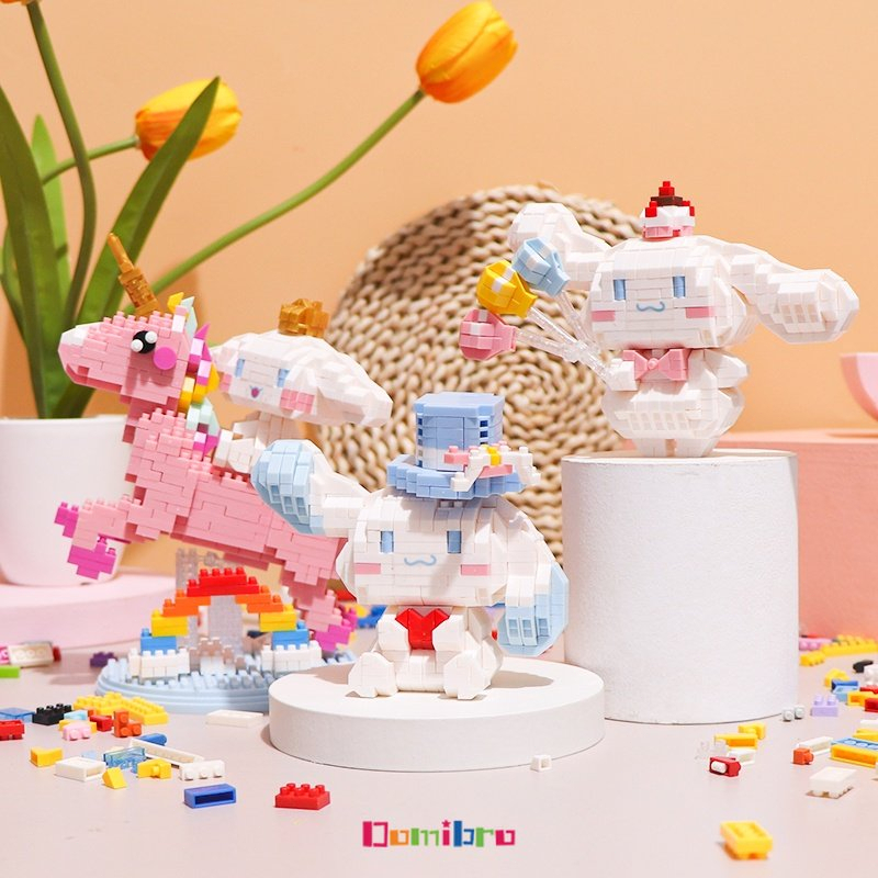 Cinnamon Building Blocks DIY Creative Educational Puzzle Cartoon Nano ...
