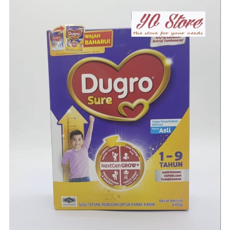 Dumex Dugro Sure 1-9 Tahun (Asli) 600g/1.2kg | Shopee Malaysia