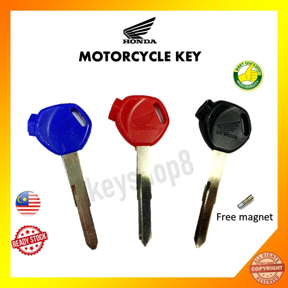 Honda beat Key Right spacy vario Contact set magnet keyblank Raw Plain ...