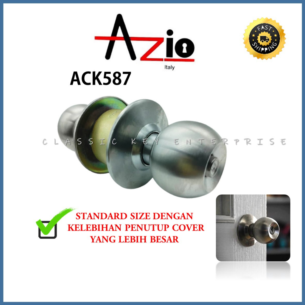 🔥READY STOCK | ORIGINAL🔥 AZIO CYLINDRICAL LOCK | Shopee Malaysia