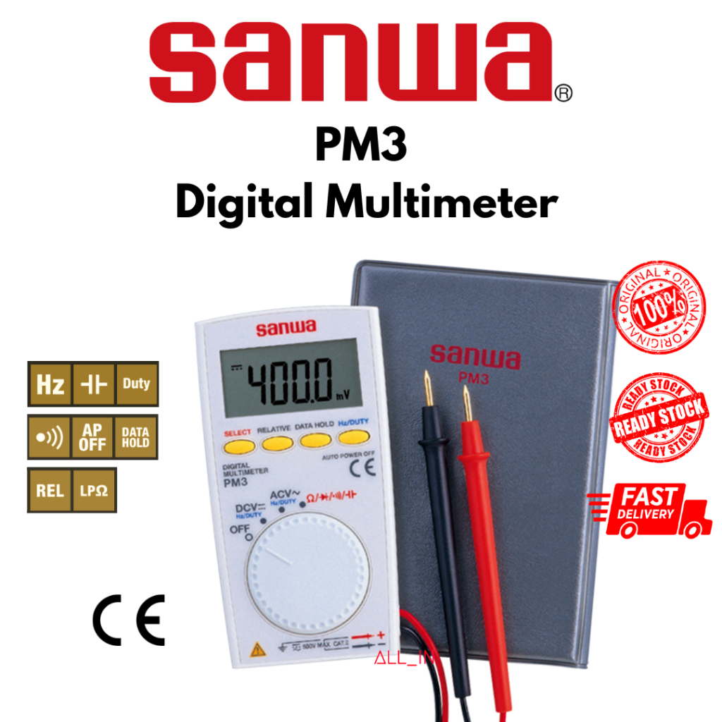Sanwa PM3 Digital Multimeters | Shopee Malaysia