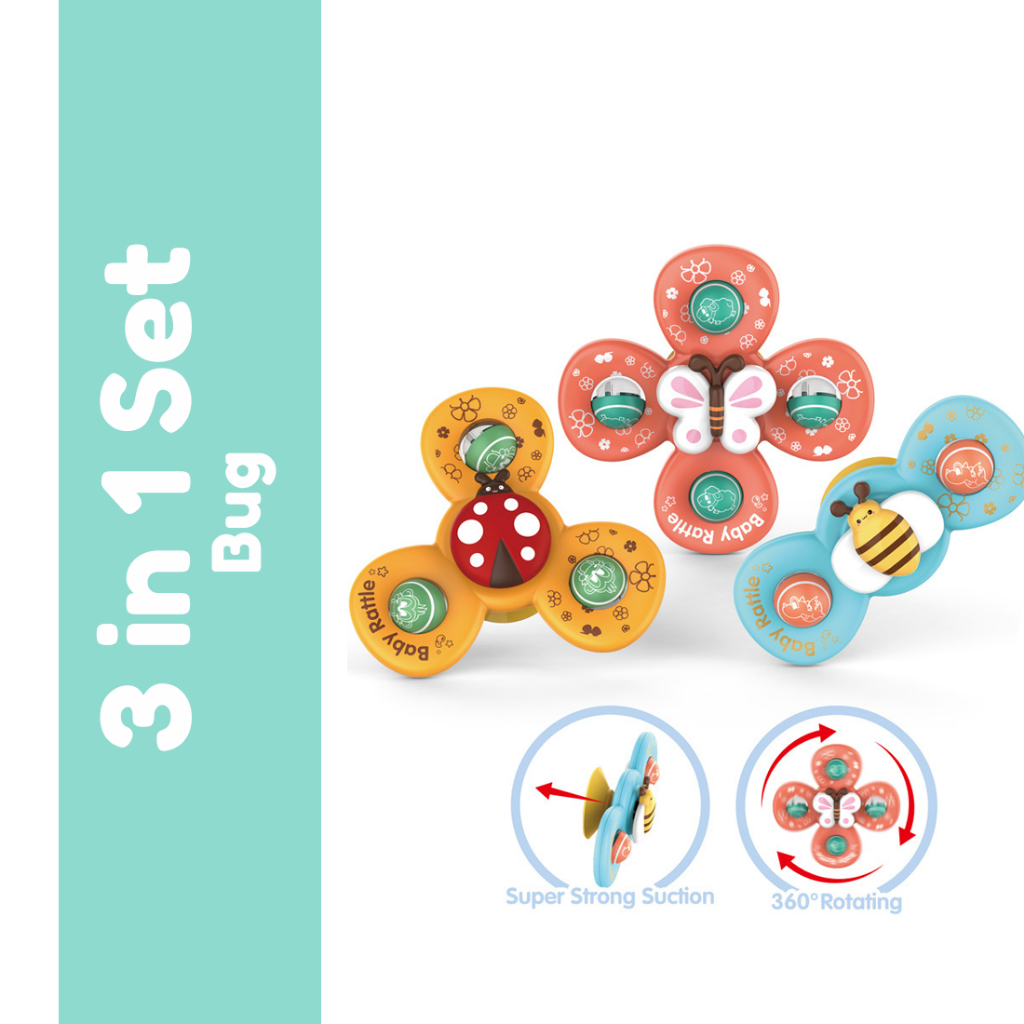 Realeos Baby Kids Spinner Toy Cartoon Bath Toys Finger Spinning ...