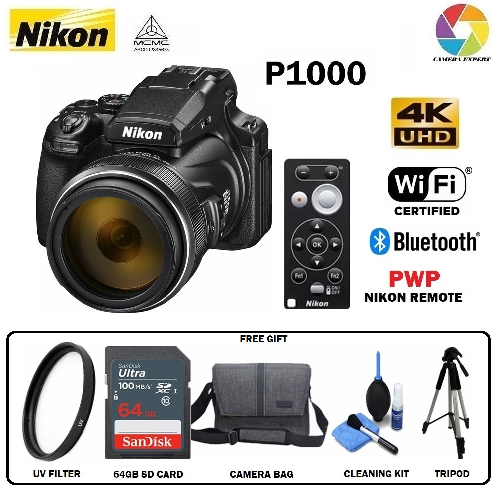 ( READY STOCK ) Nikon COOLPIX P1000 Digital Camera (ORIGINAL & OFFICIAL ...