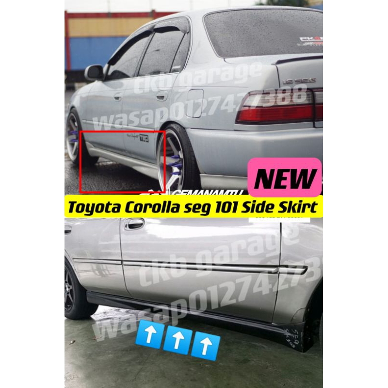 Toyota Corolla seg ae101 Gt Side Skirt | Shopee Malaysia