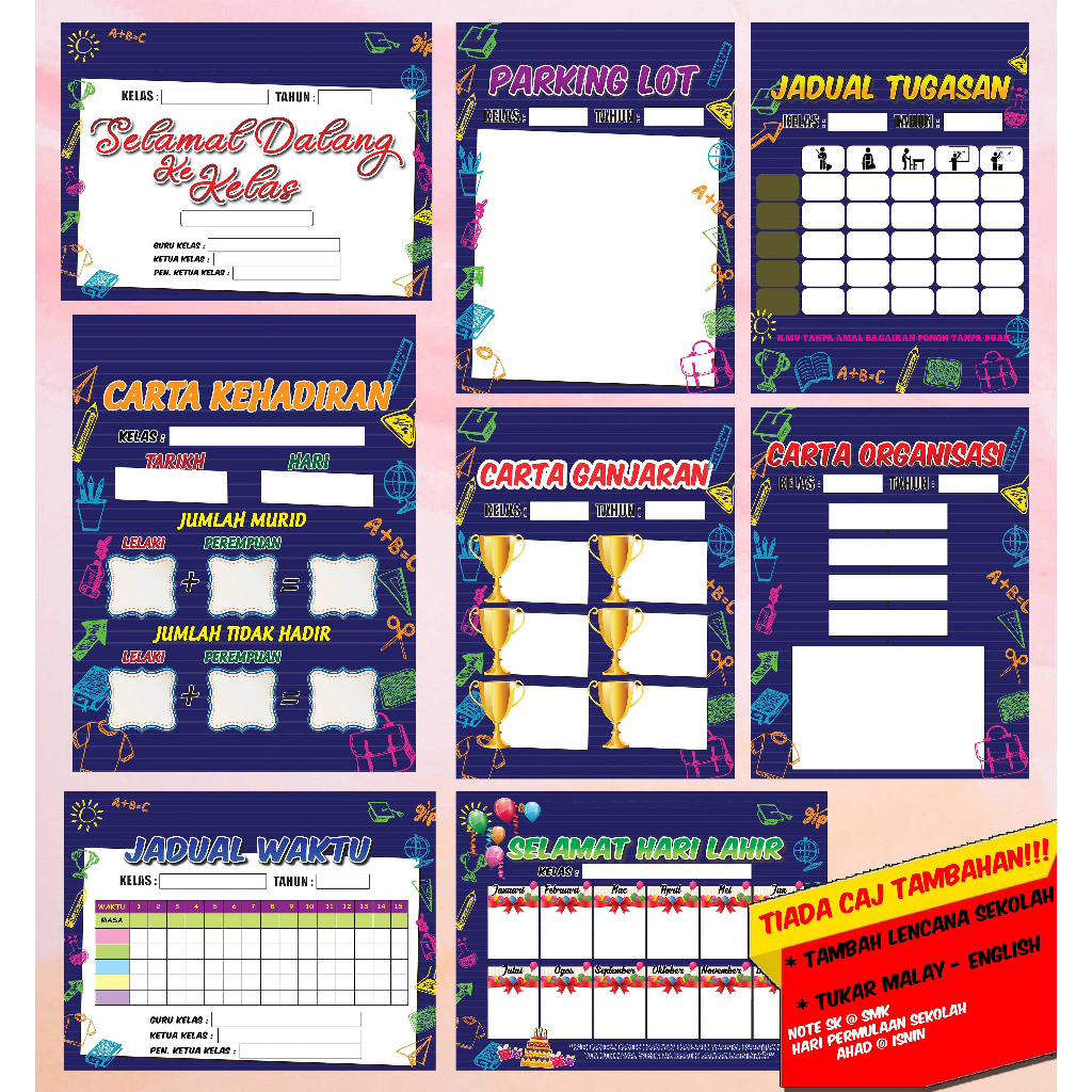 🔥HOT ITEM🔥Loose Item Set Keceriaan Kelas Bahan Bantu Mengajar Alaf 21 ...