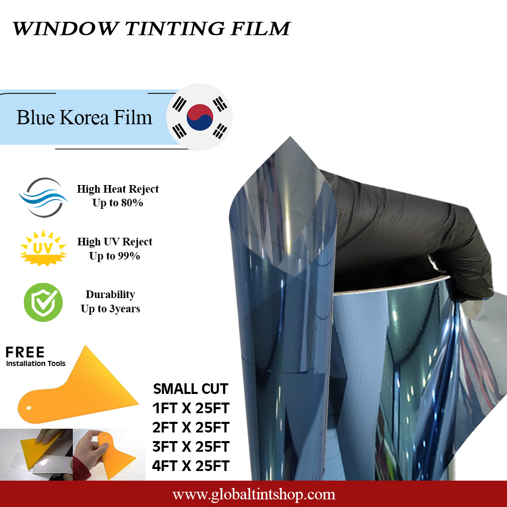 Window Tinting Film Korea Blue Silver Reflective Film High Heat Reject ...