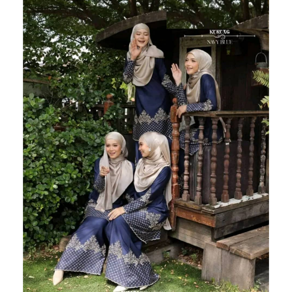 Kurung Moden Sulam Material Sb Line | Shopee Malaysia