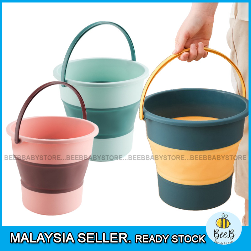 Baby Storage Clothes Folding Bucket Foldable Water Washing Cleaning ...
