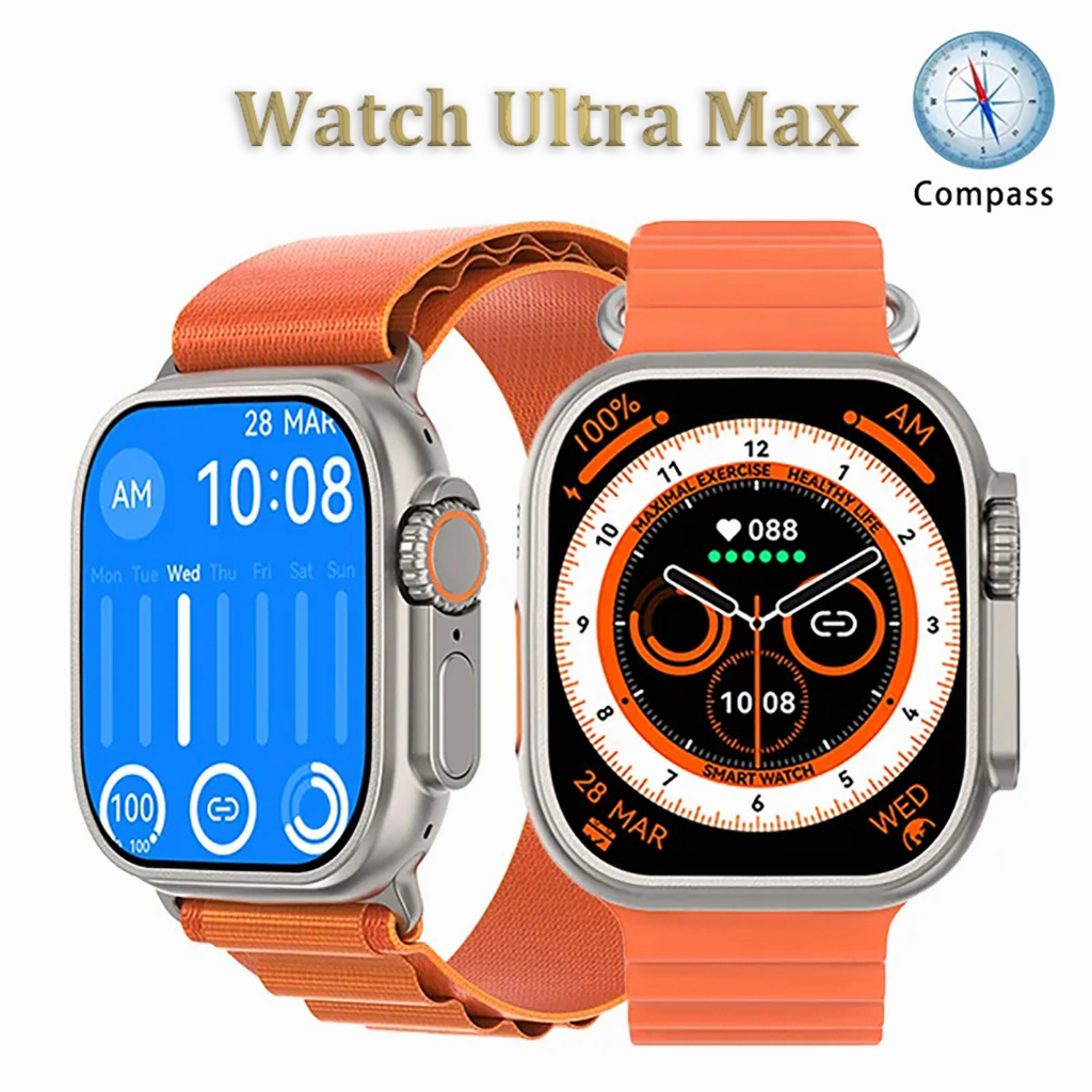 Maxwear Watch Ultra Max Smart Watch 2.1inch Compass NPC Series 8 Ultra Sports Watch Health ...