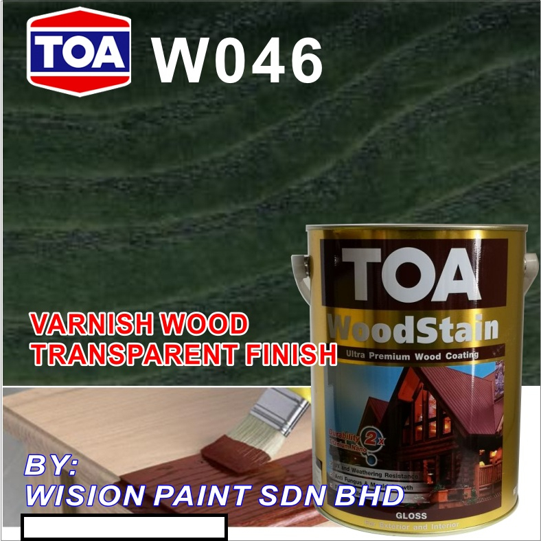 ( GLOSS ) TOA Woodstain Paint ( 1L ) VARNISH Interior & Exterior Wood ...