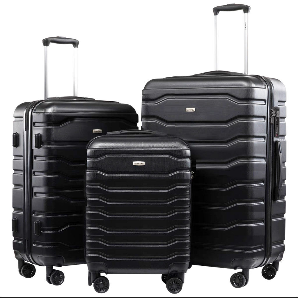 New 20/24/28 Super Tough Pure PC hard case luggage bag build in TSA ...