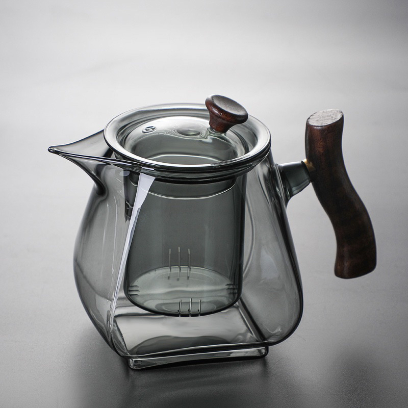 Japanese-style heat resistant glass filter teapot Brewing tea pot Tea ...