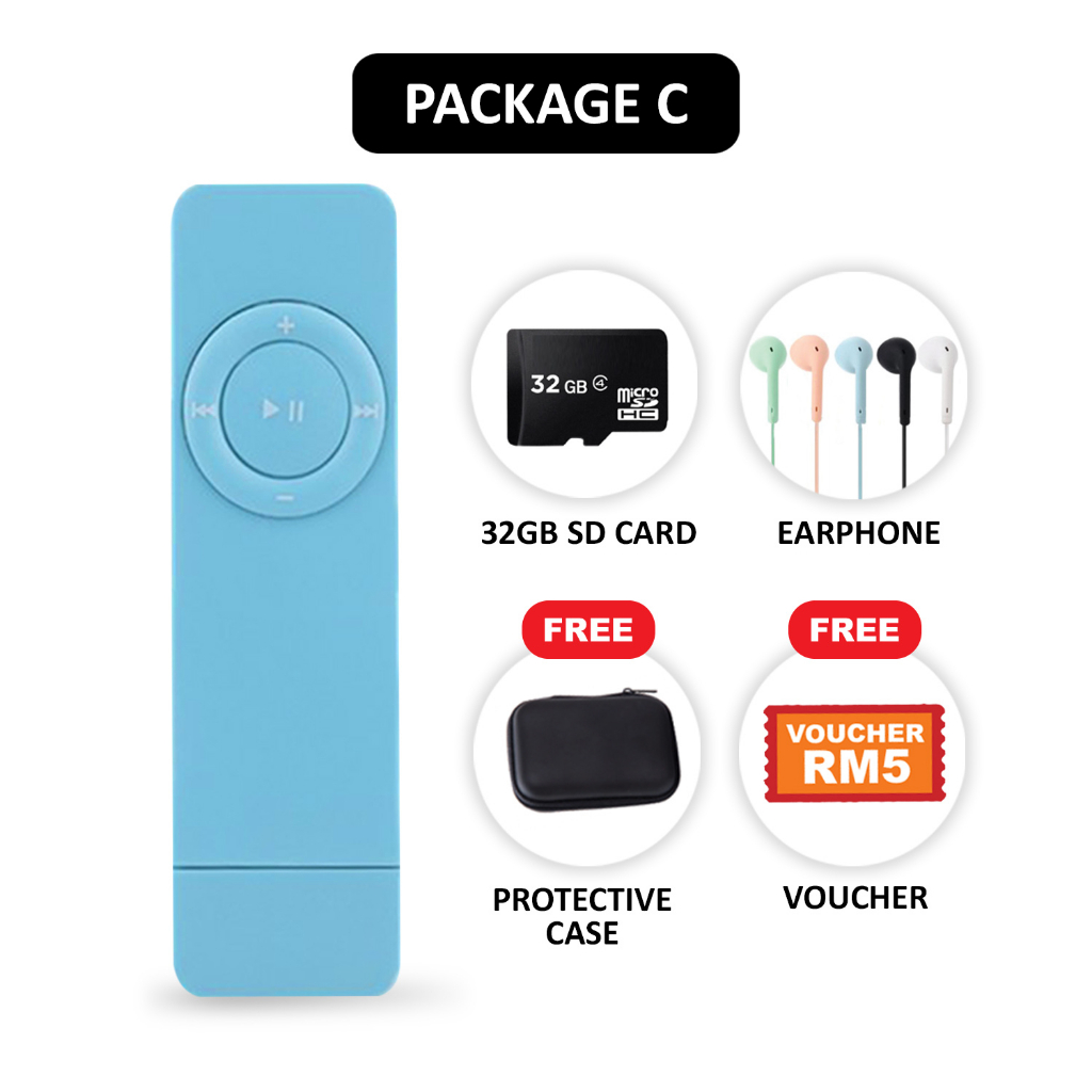 Student Mini MP3 Music Player | Portable Mp3 USB | Audio Walkman Gadget ...
