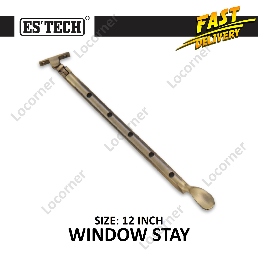 ES'TECH Solid Brass Window Stay/ Penahan Tingkap Material Solid Tembaga Good Finishing & Heavy ...