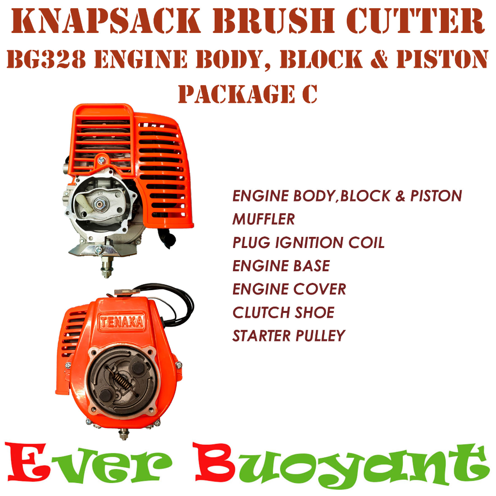 BG328 KNAPSACK BRUSH CUTTER ENGINE PACKAGE C \ PAKEJ C ENJIN MESIN ...