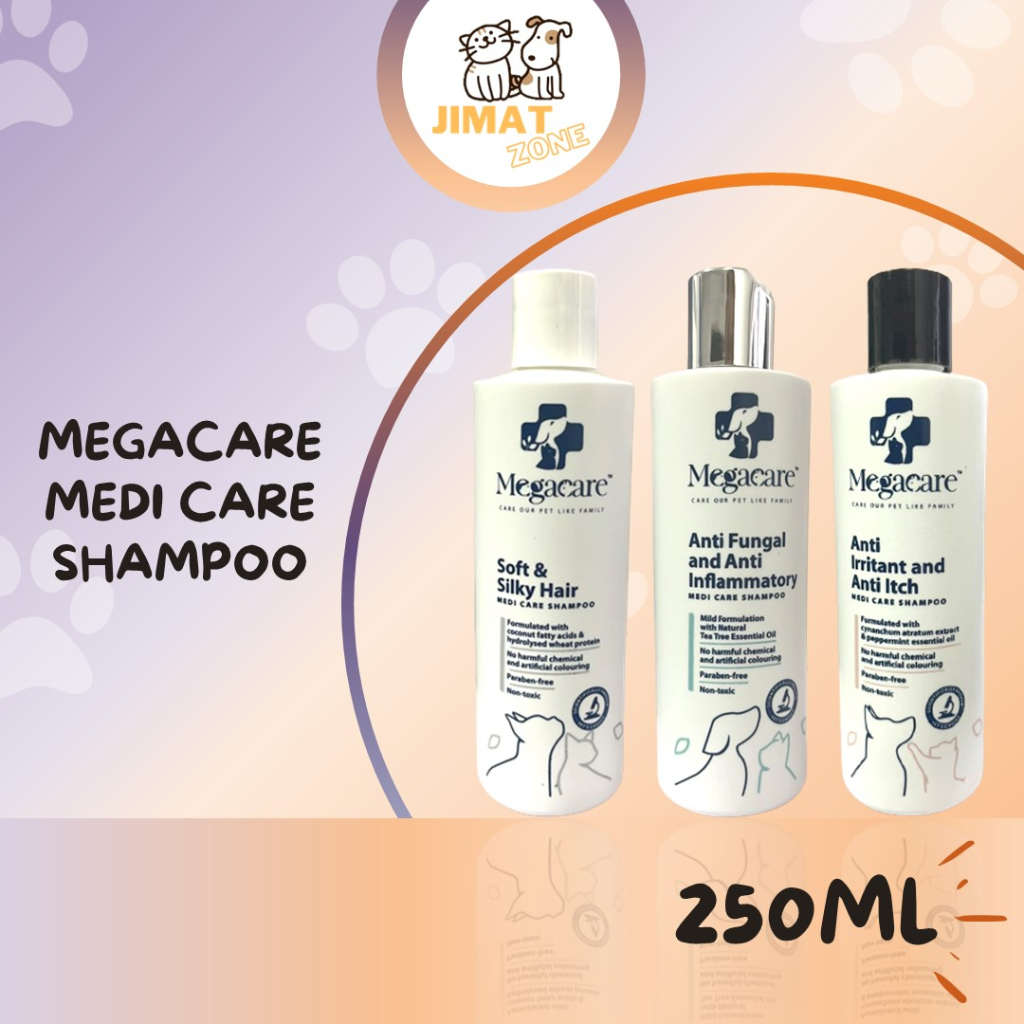 Megacare Medi Care Shampoo 250ML - Anti-Fungal , Anti Itch , Silky Hair ...