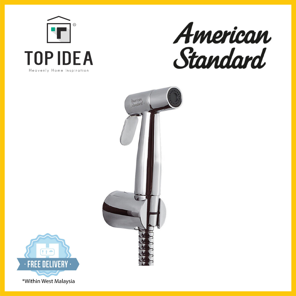 American Standard Smart Hygenic Spray Chrome Bidet Set With Hose & Wall ...