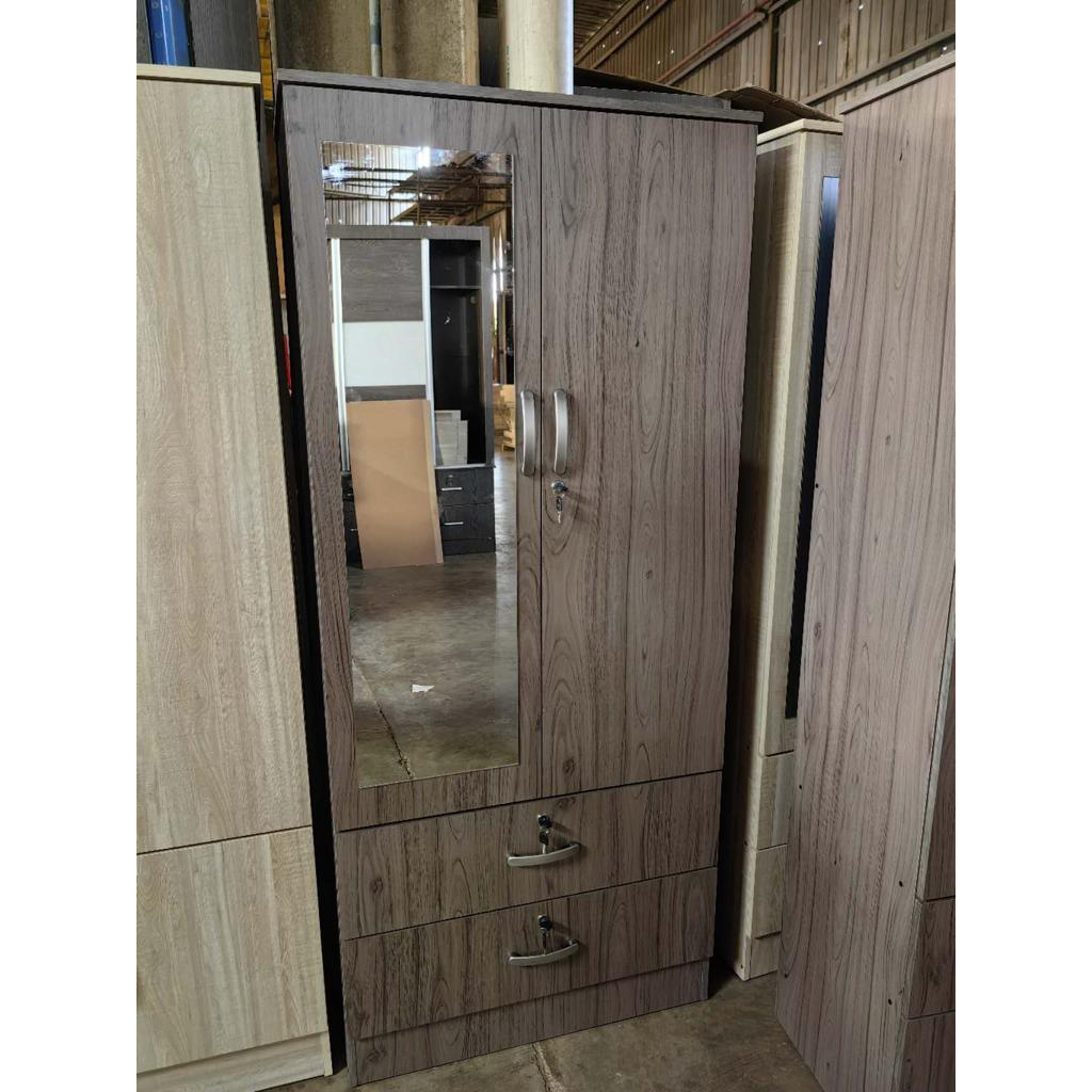 [183cm x 80cm][3Locks] CozyNetz 2 Door 2 Drawer Wardrobe with 3 Locks ...