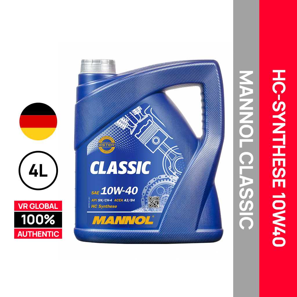 MANNOL CLASSIC 10W40 [7501] HC-SYNTHESE ENGINE OIL / MINYAK ENJIN ...