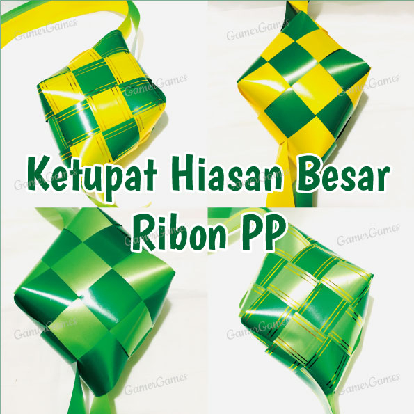 KETUPAT HIASAN BESAR RIBBON PP 20CM HANDMADE HARI RAYA | Shopee Malaysia