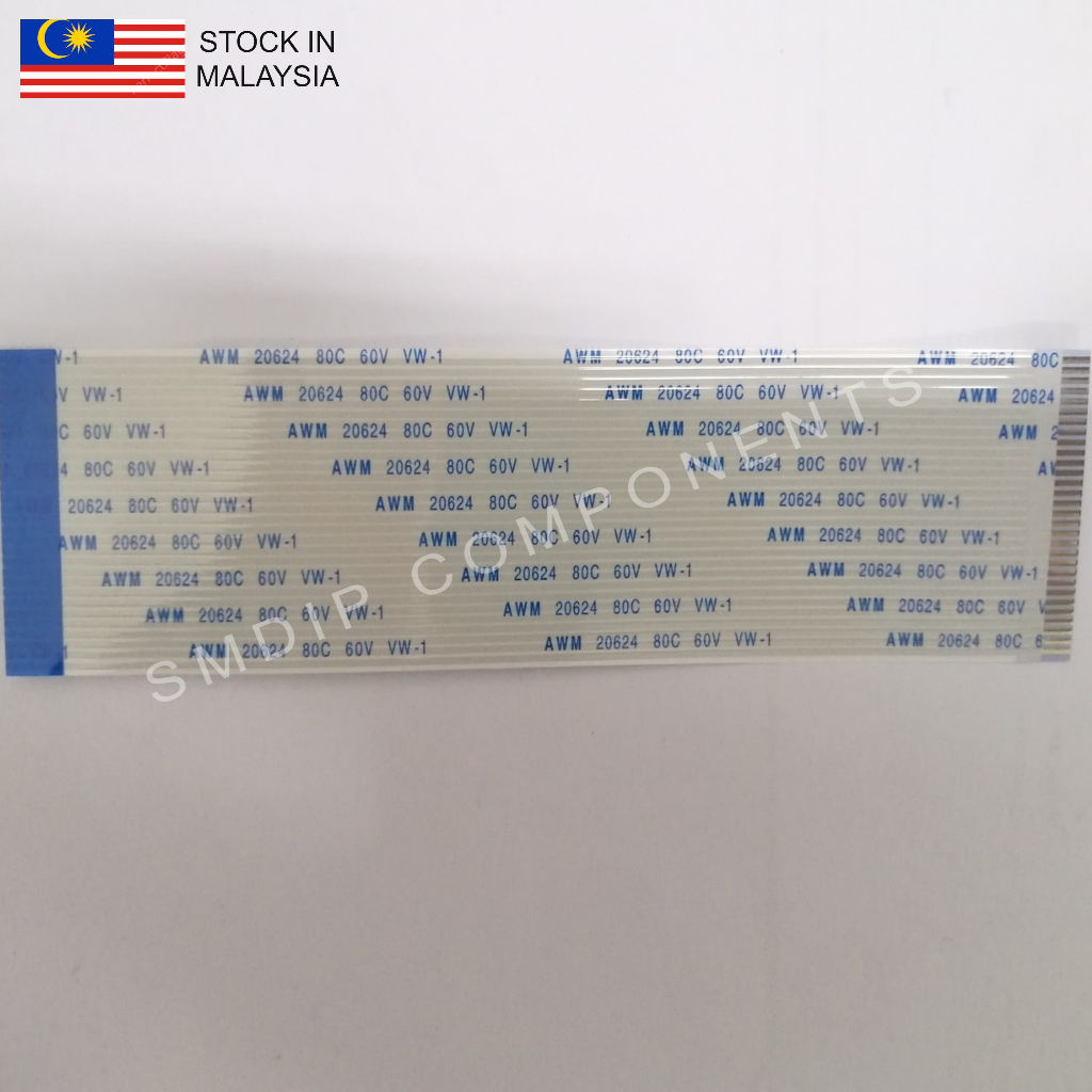 FFC / FPC Cable, 30-pin, 1.0mm Pitch, Reverse Sided Contacts, 15cm ...