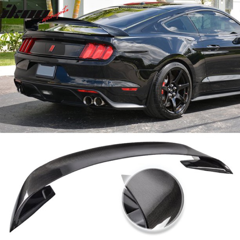 Ford Mustang Shelby Gt350 Gt500 Carbon fiber boot trunk lip spoiler GT ...
