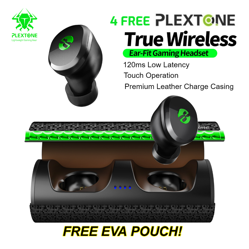 [FREE POUCH] Plextone 4Free TWS True Wireless Gaming Earphone Airdots ...