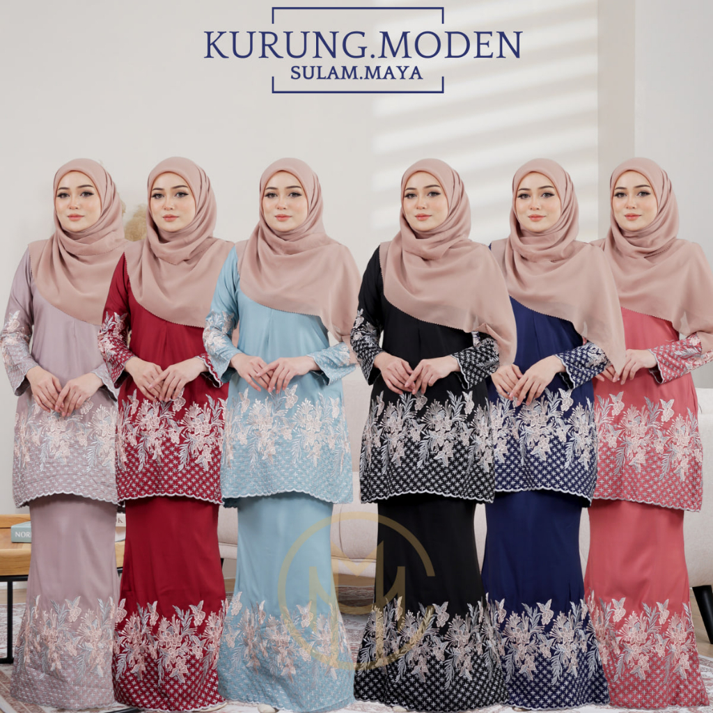 KURUNG MODEN SULAM MAYA SB LINE PLUS SIZE XS SEHINGGA 5XL | Shopee Malaysia