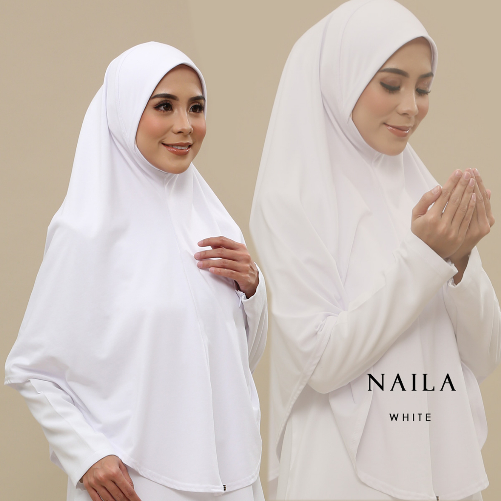 Tudung Labuh Cotton NAILA Tudung Berdagu Tudung Ironless Tudung Sarung ...