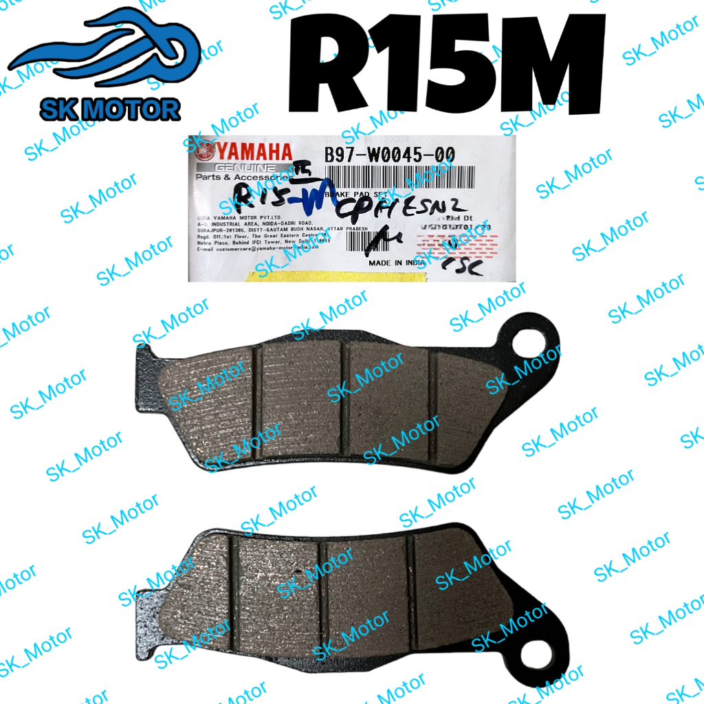 Yamaha R15M R15 M NEW BARU V2 MT15 Original Front Disc Brake Pad / Dis ...