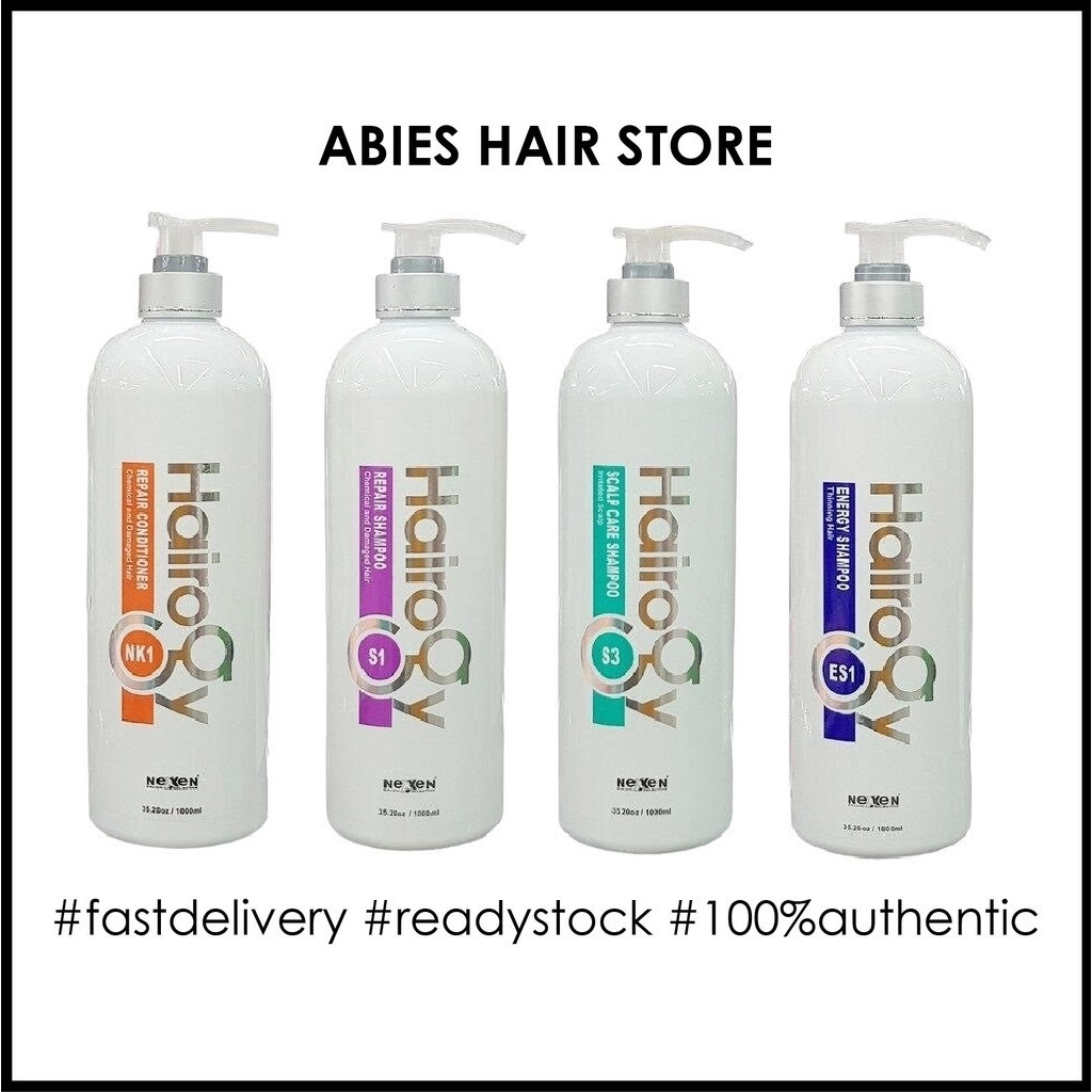 Nexxen Hairogy Shampoo/Conditioner (Repair, Scalp Care, Energy) 1000ml ...