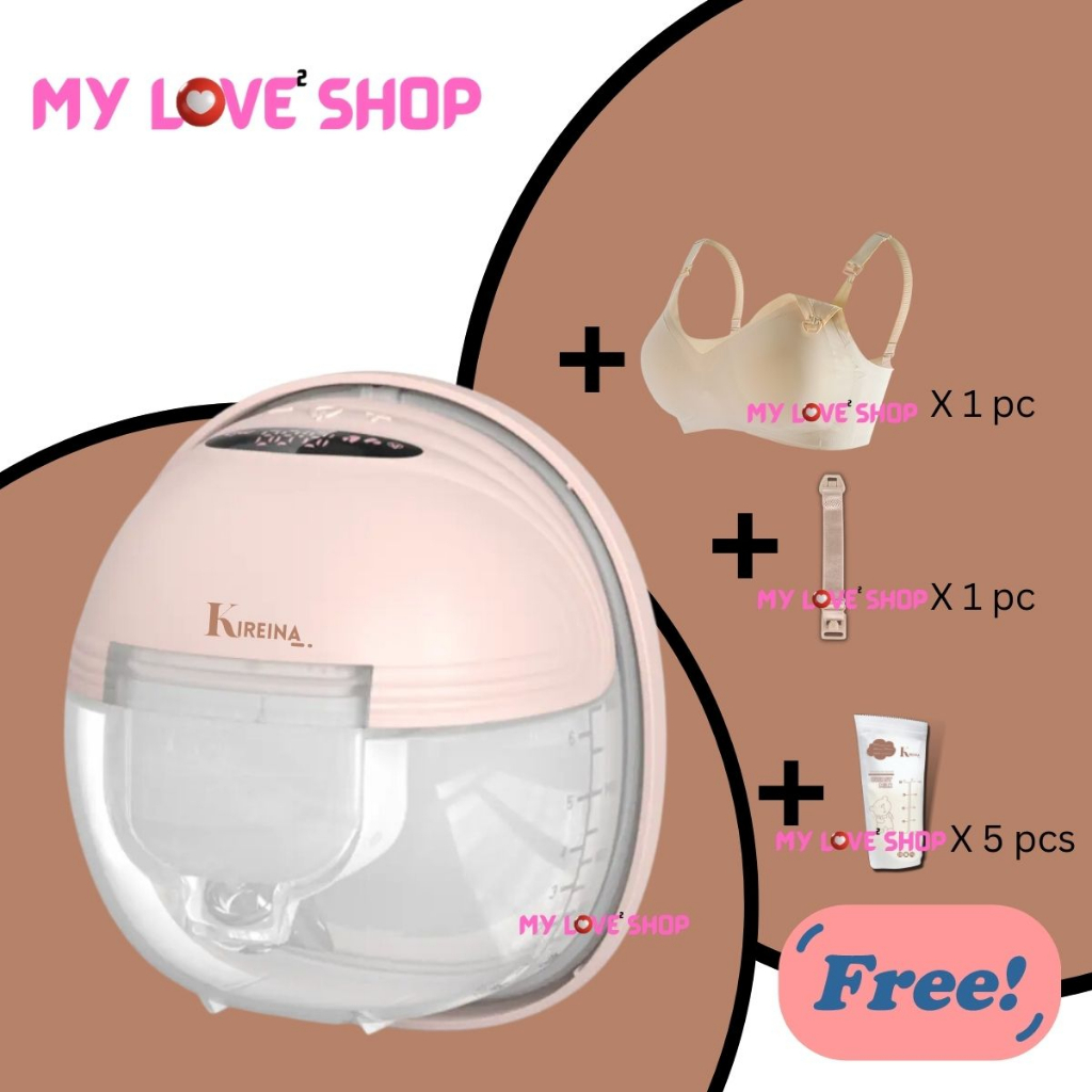 Kireina Lemon LED Wearable Breast Pump handsfree Pump susu ...