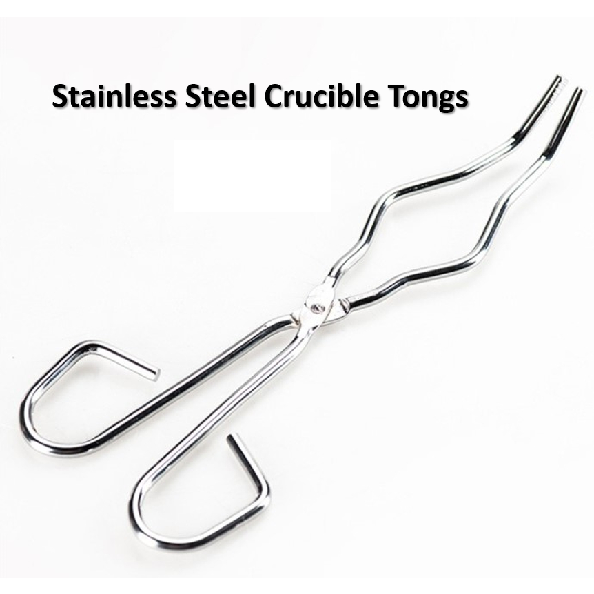 Stainless Steel Laboratory Crucible Tongs 20cm | Shopee Malaysia