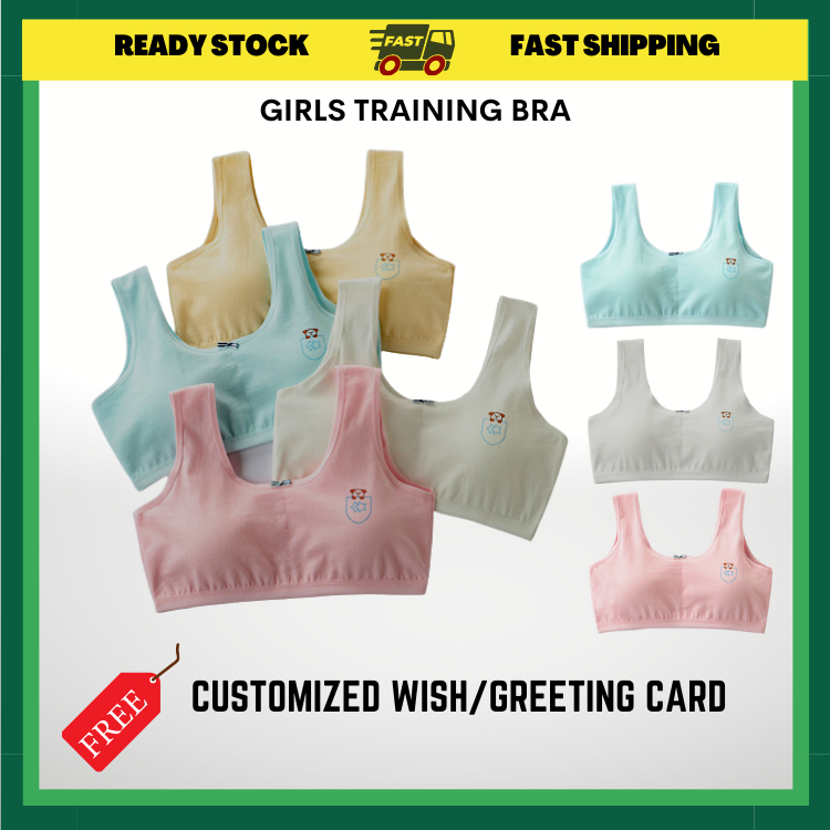 Premium Quality kids Training Bra Girls training Bra Wireless Bralette ...
