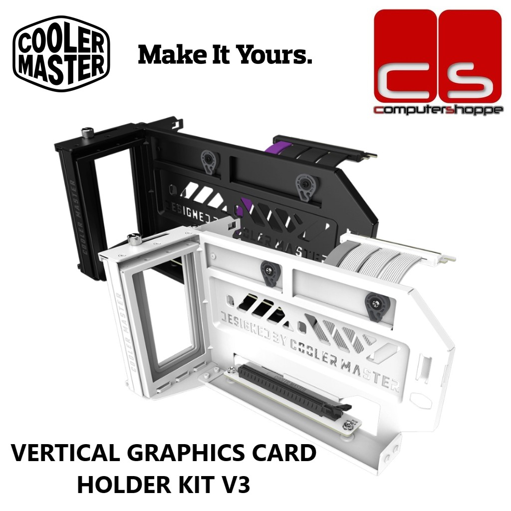 Cooler Master Vertical Graphic Card Holder Kit V3 (PCI-e 4.0) - Black ...