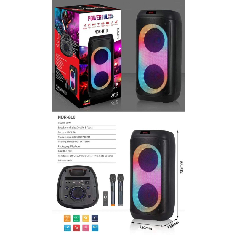 ZQS-8210/NDR-610/NDR-810 / NDR -1008 / WIRELESS KARAOKE BLUETOOTH ...