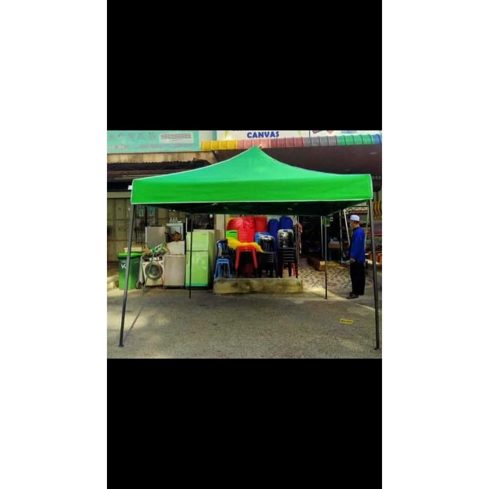 KHEMAH MAHITA SAIZ 10X10 GRED 600D CANOPY NIAGA / BESI BULAT DAN BESI ...