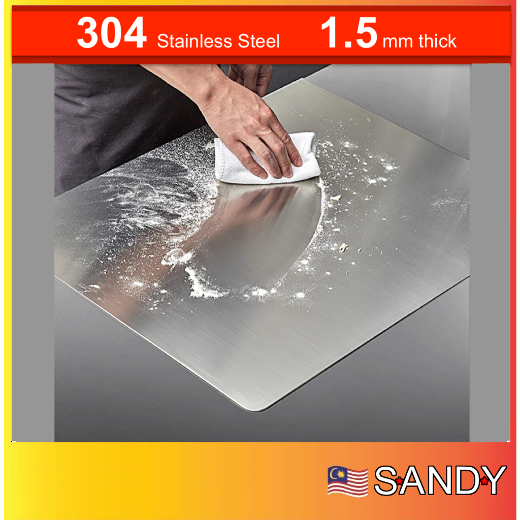 304 Stainless Steel Pastry Board Cutting Baking Mat for Dough Pastry ...