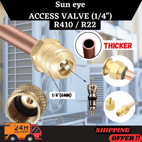 𝗦𝗨𝗡𝗘𝗬𝗘 𝗔𝗖𝗖𝗘𝗦𝗦 𝗩𝗔𝗟𝗩𝗘 (𝗔𝗩) 1/4′′-6𝗠𝗠 (𝗥22 & 𝗥410𝗮) | Shopee Malaysia