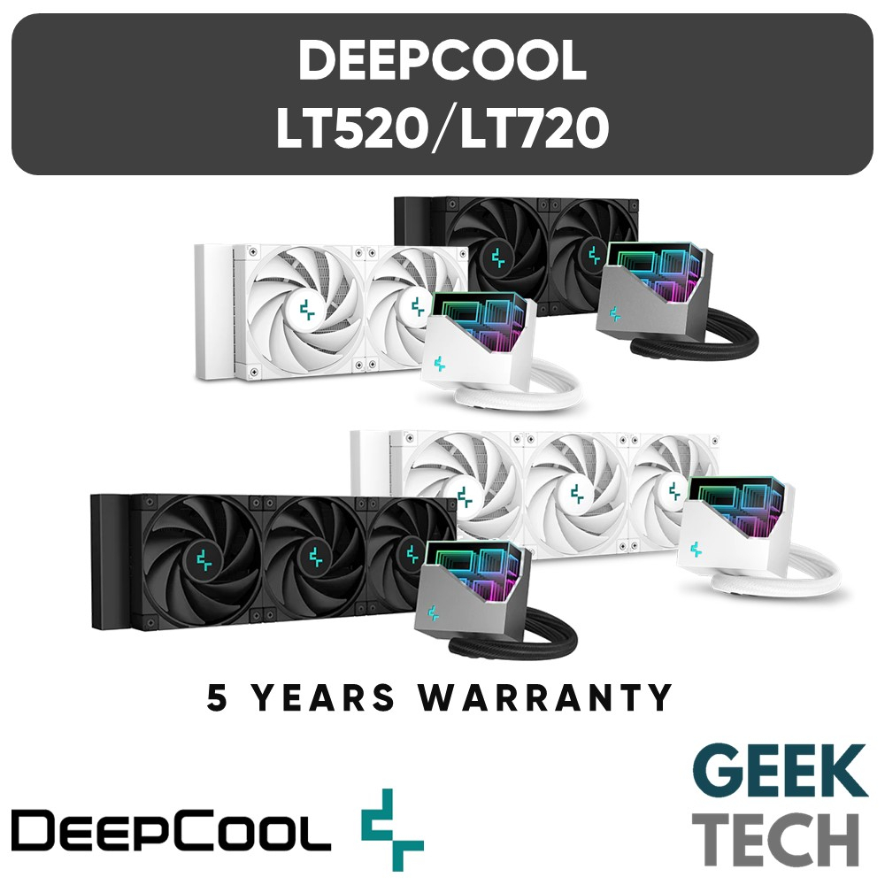 DeepCool LT720/LT520 240mm/360mm All-In-One CPU Liquid Cooler | Shopee ...